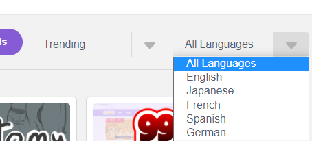 Ability to filter projects by language - Discuss Scratch