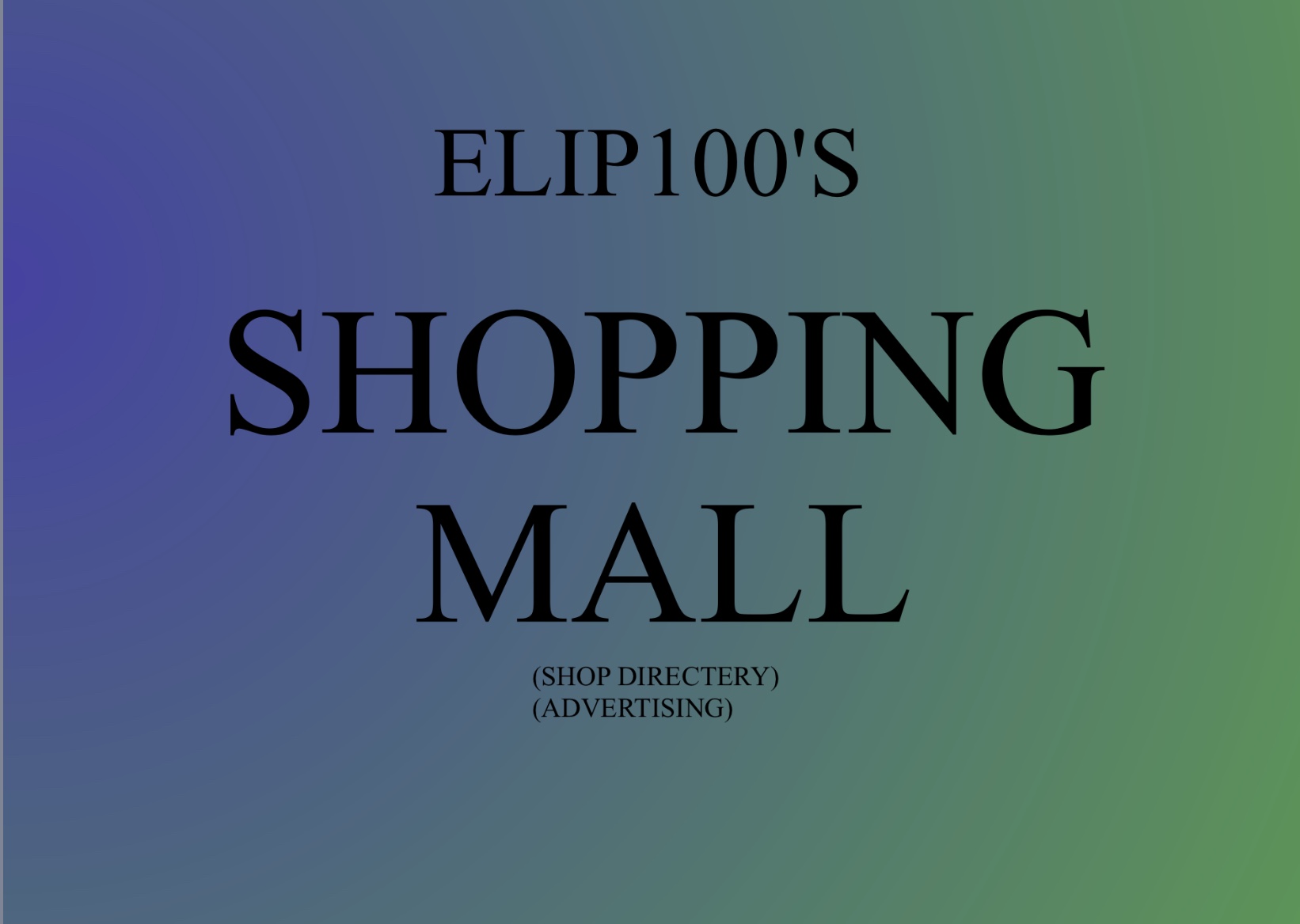 elip100's shopping mall! (SHOP DIRECTORY) (advertising) - Discuss Scratch
