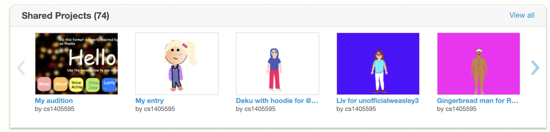 Font Glitches with Thumbnails - Discuss Scratch