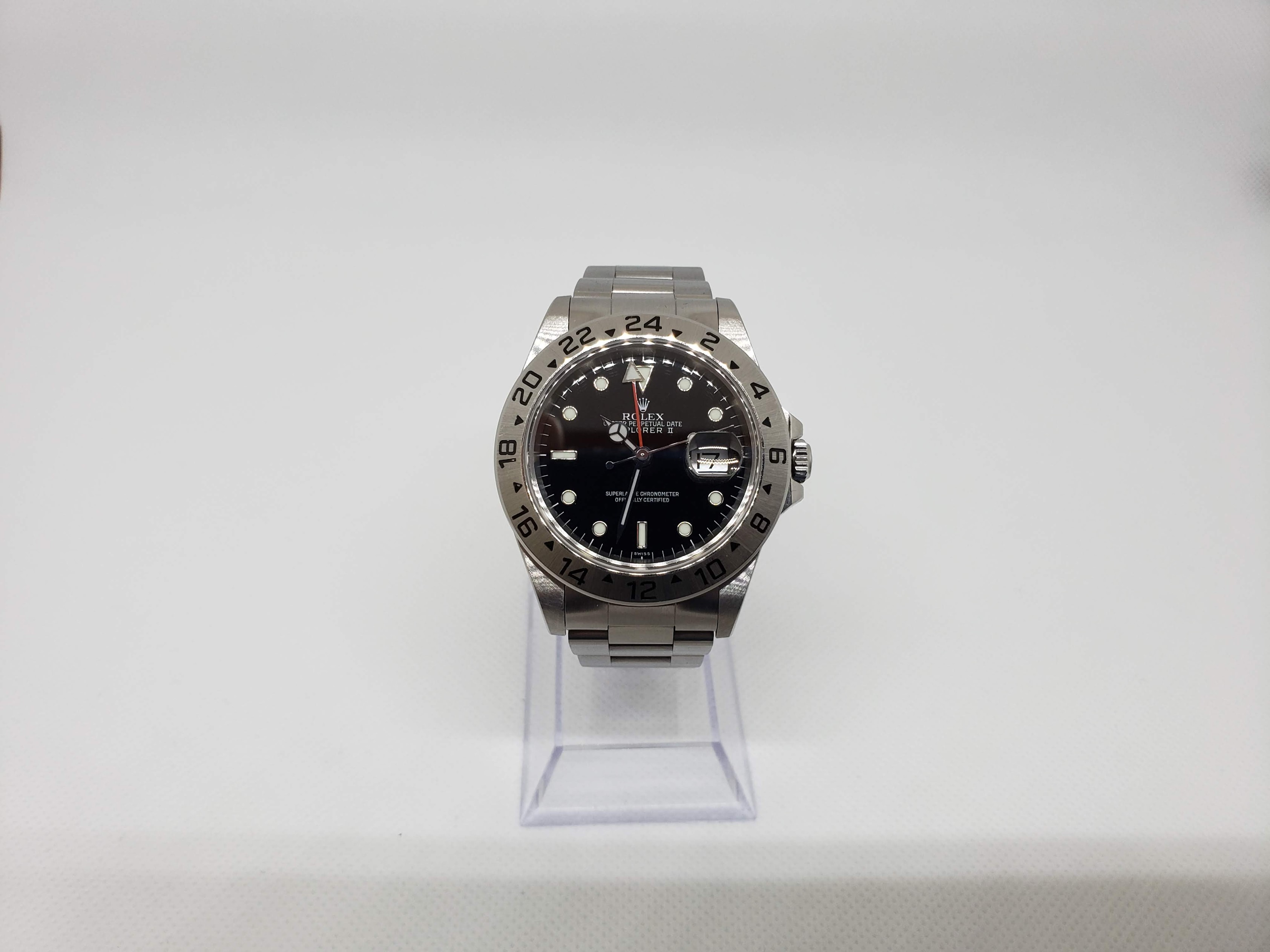SOLD: Rolex Explorer II 16570 – “A” Serial w/Black Dial | WatchUSeek ...
