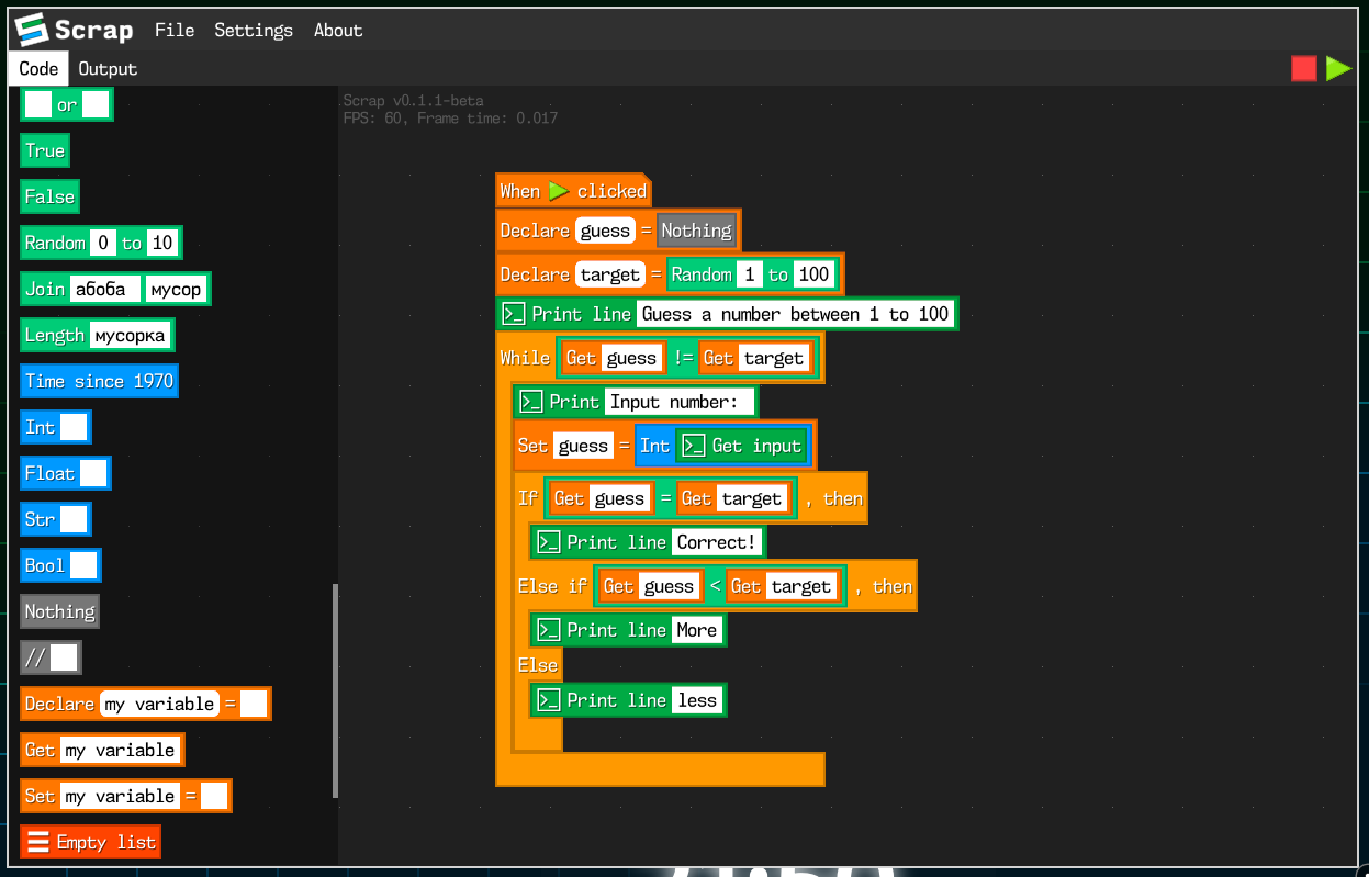 Scrap - New block based language, written in C - Discuss Scratch
