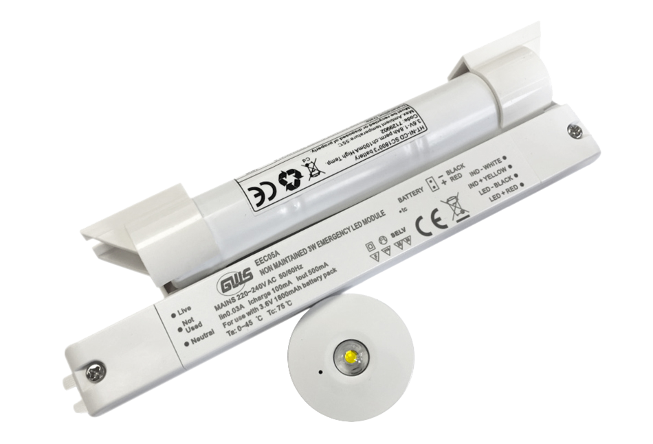 LED Emergency Spotlight 2W/3W 6000K Non-Maintained Recessed Ceiling ...