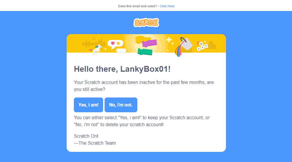 delete completely unused accounts (not rejected) - Discuss Scratch
