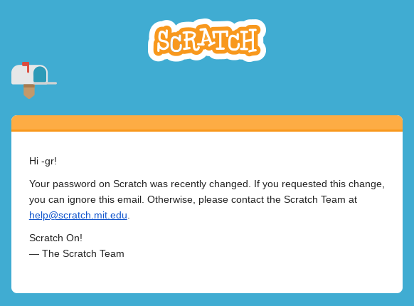 Include IP address in the password has been reset email - Discuss Scratch