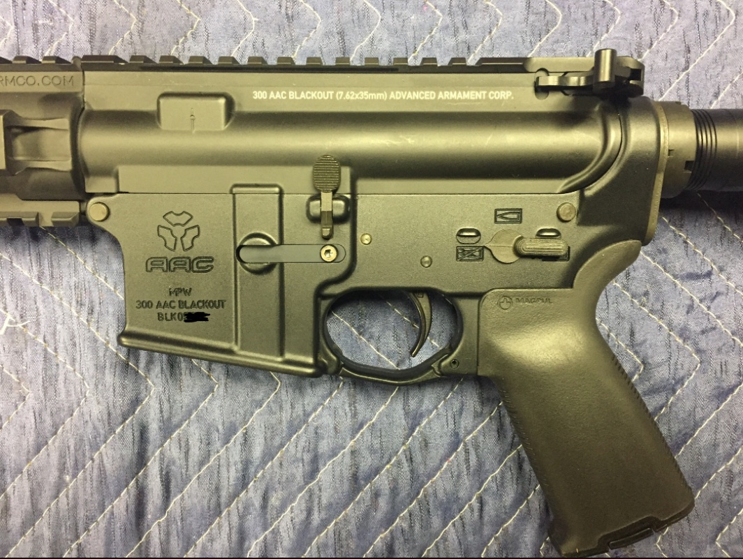 SOLD: AAC/Knights Armament 300 Blackout MPW Rifle, Los Angeles, No ...
