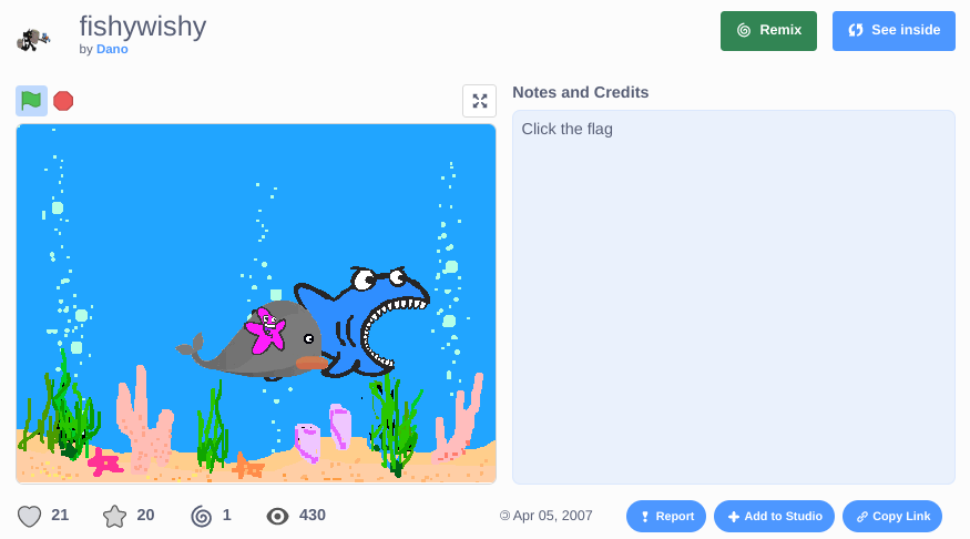What was scratch project 1100 created for and why does it crash ...