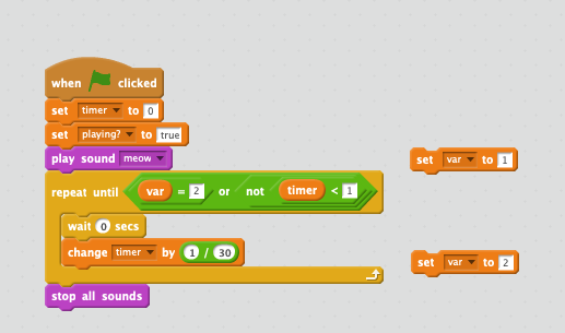 Play sound ( v) until done if not - Discuss Scratch