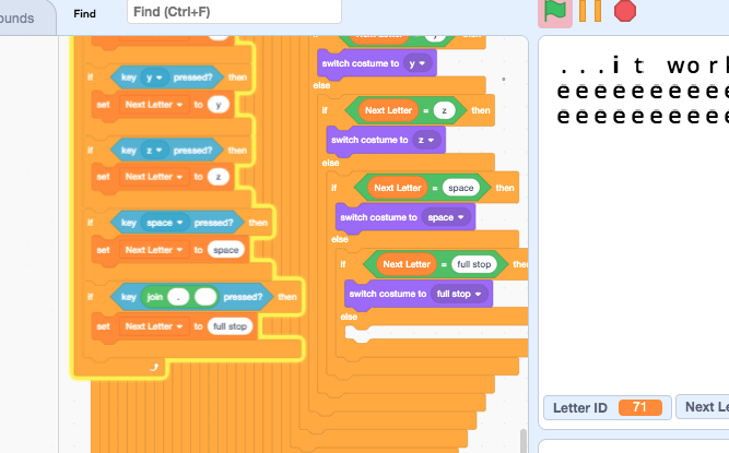 How do i put punctuation in my Notes "app" project?? - Discuss Scratch