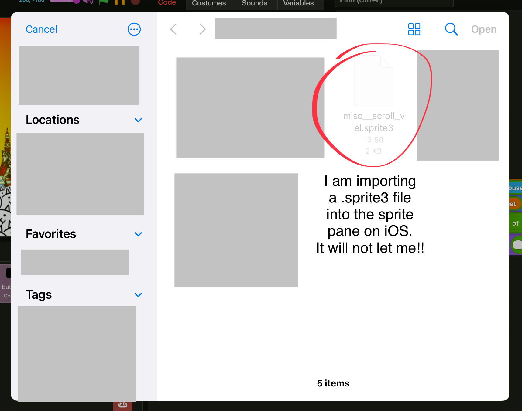 Cannot import .sprite3 files in editor - Discuss Scratch
