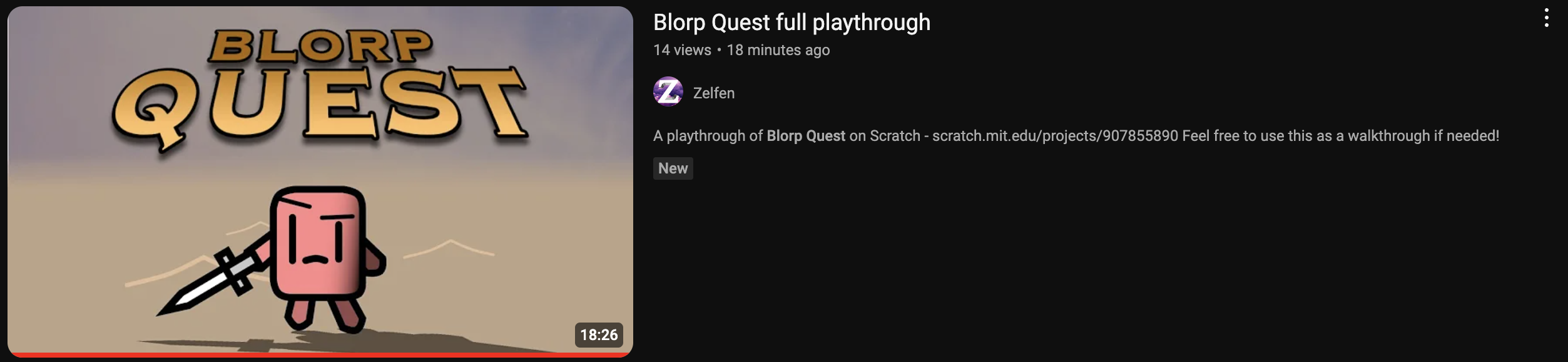 OUT NOW: Blorp Quest - one of my biggest games yet! - Discuss Scratch