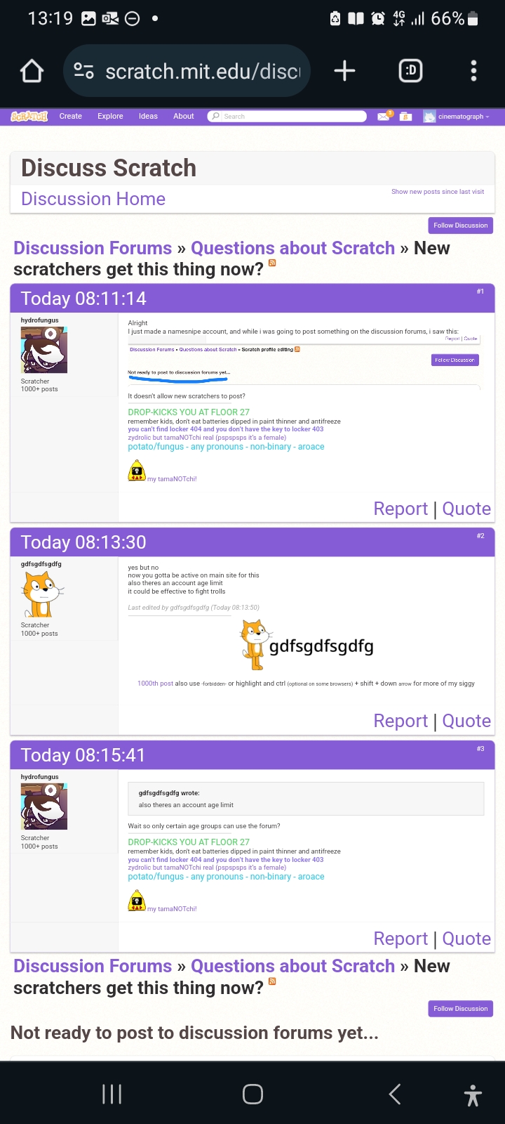 New scratchers get this thing now? - Discuss Scratch