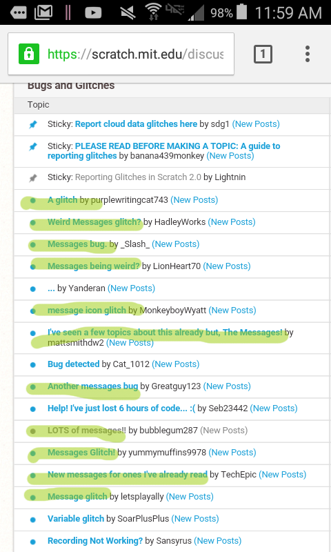 Message glitch - Discuss Scratch