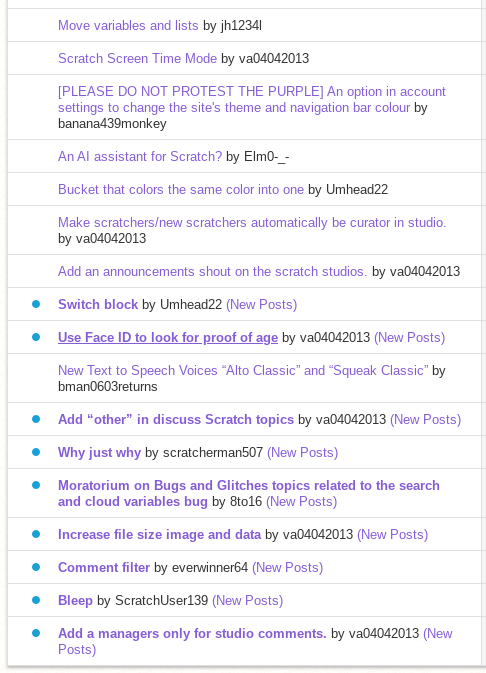 Add an announcements shout on the scratch studios. - Discuss Scratch