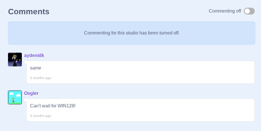Make Studios accessible. - Discuss Scratch