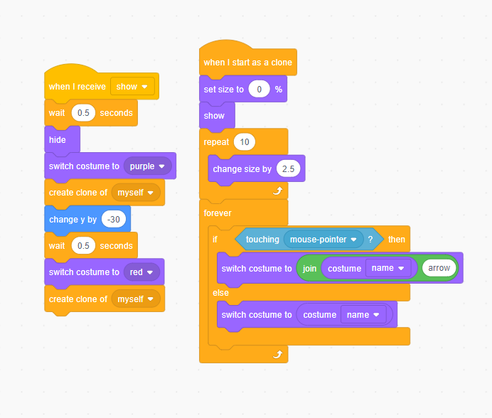 How do I change an individual clone back to another sprite, while not changing other clones ...