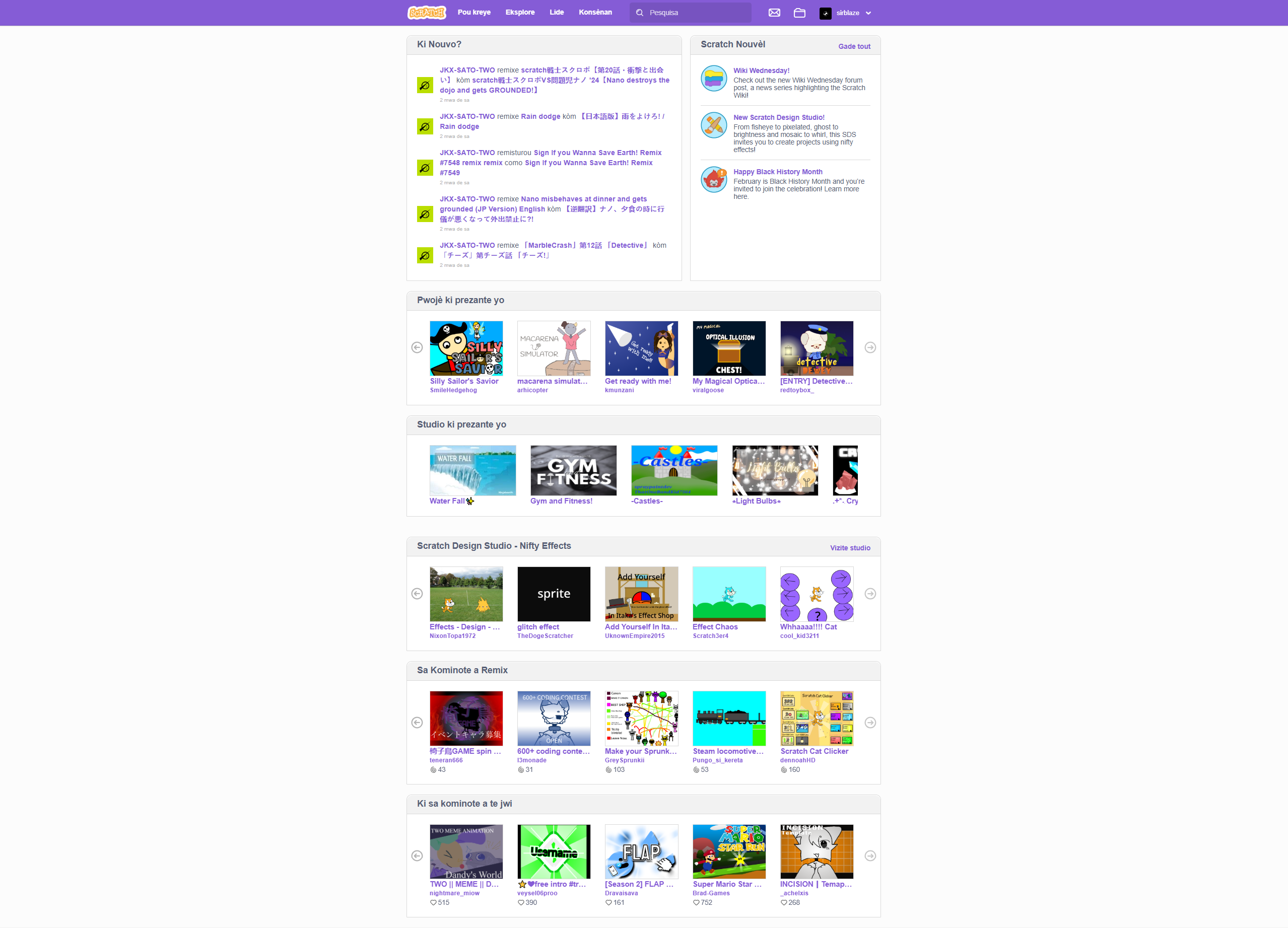 ADD HATIAN CREOLE LANGUAGE IN SCRATCH - Discuss Scratch