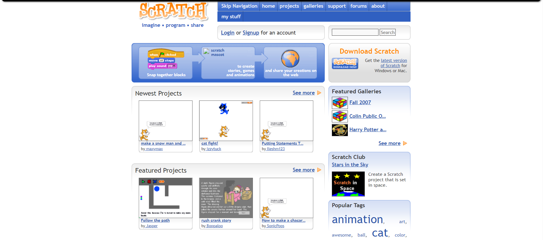 what did old scratch look like - Discuss Scratch