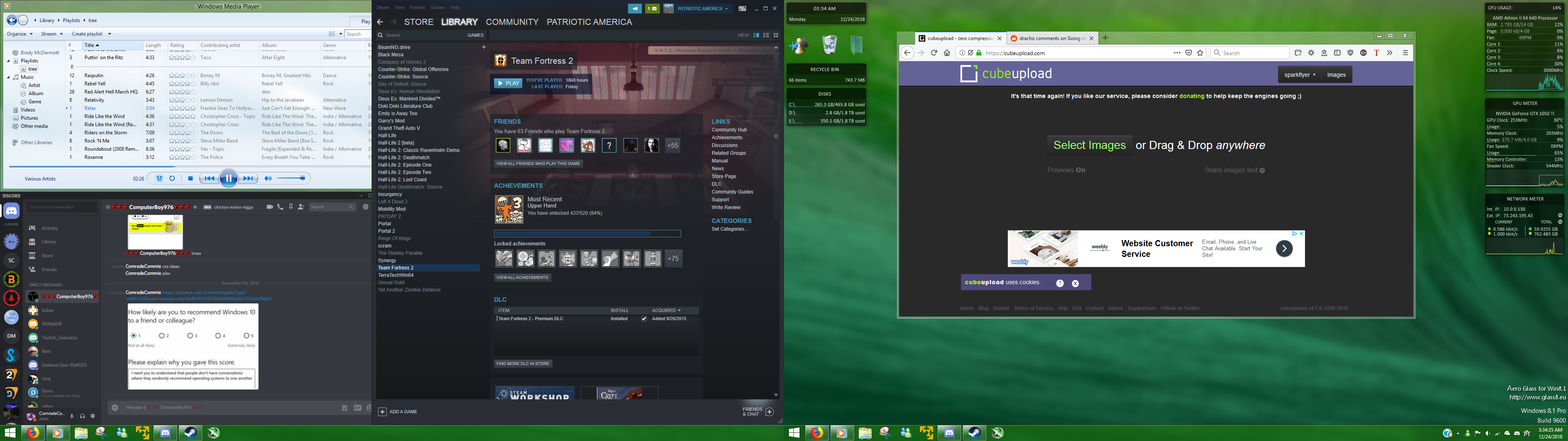 Going minimalist for Christmas, cleaned up taskbar too. : r/desktops
