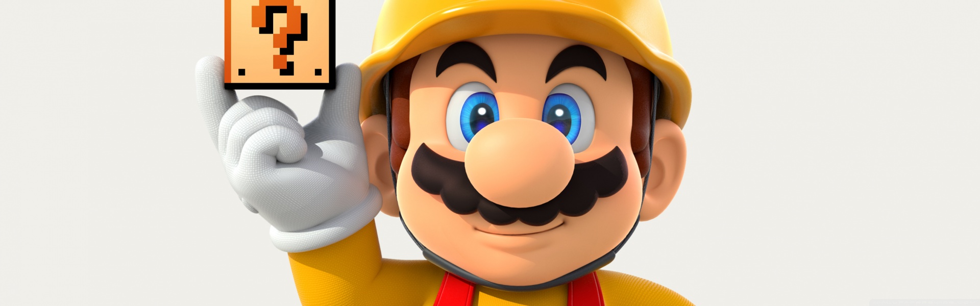Super Mario holding the question cube : r/PS4Banners